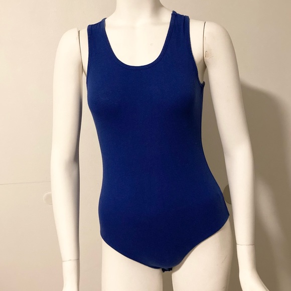 Active Basic | Tops | Active Basic Racerback Tank Top Blue Bodysuit | Poshmark